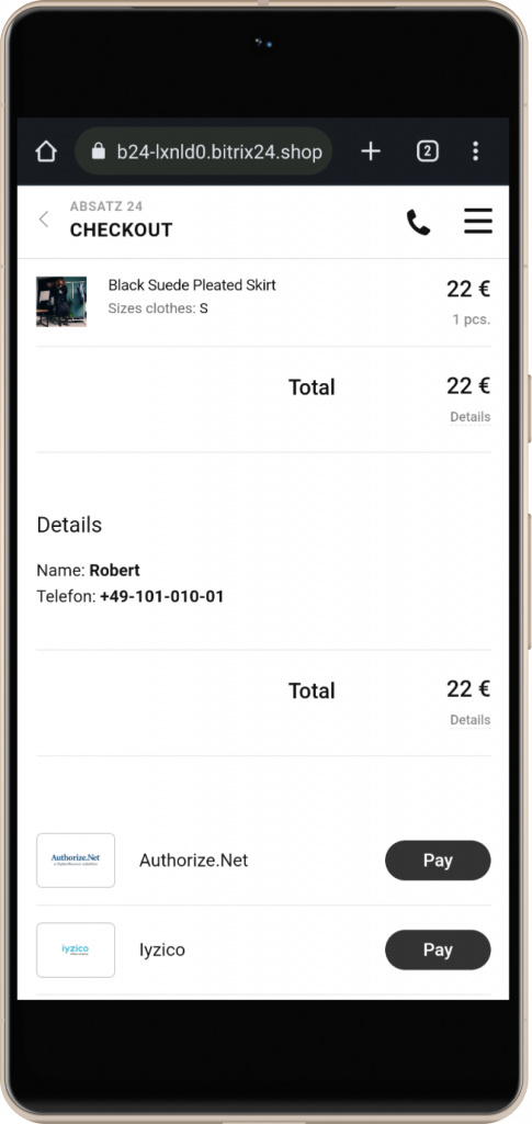 Payment system integrations in Bitrix24